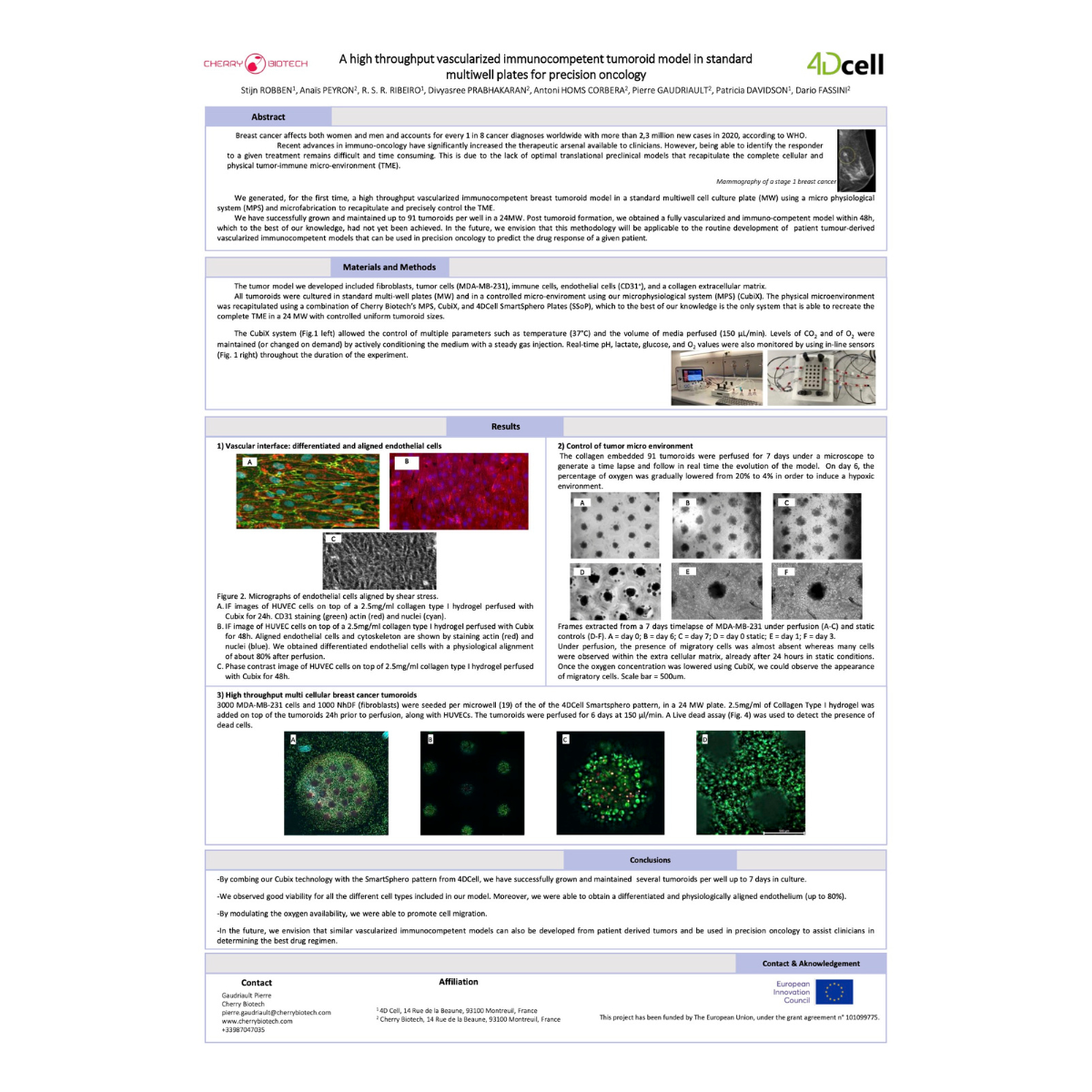 Cherry Biotech - Scientific Poster – Vascularized immunocompetent ...